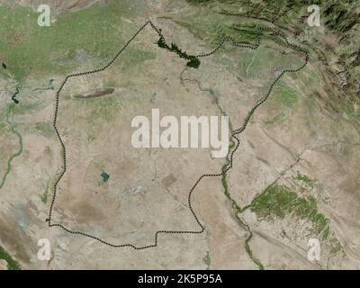 Ninawa, province of Iraq. High resolution satellite map. Locations and names of major cities of ...