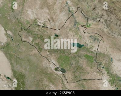 Baghdad, province of Iraq. High resolution satellite map. Locations and names of major cities of ...