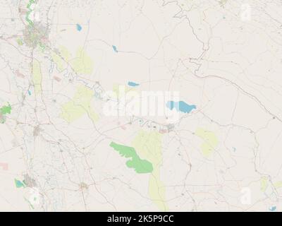 Wasit, province of Iraq. Open Street Map. Locations and names of major ...