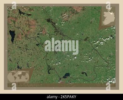 Cavan, county of Ireland. High resolution satellite map Stock Photo - Alamy