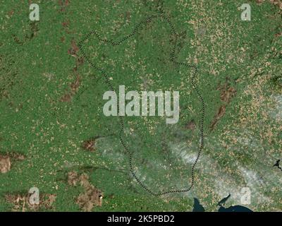 Kilkenny, county of Ireland. High resolution satellite map. Locations ...