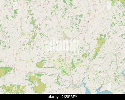 Kilkenny, county of Ireland. Open Street Map. Locations and names of ...