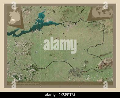 Limerick, county of Ireland. High resolution satellite map Stock Photo ...