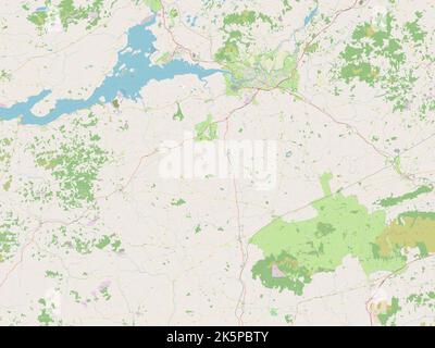 Limerick, county of Ireland. Open Street Map. Locations of major cities ...