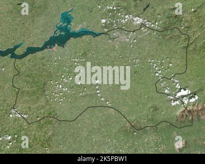 Limerick, county of Ireland. Low resolution satellite map. Locations ...
