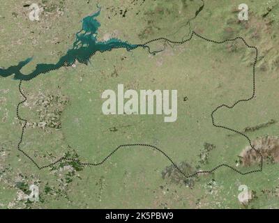 Limerick, county of Ireland. High resolution satellite map. Corner ...