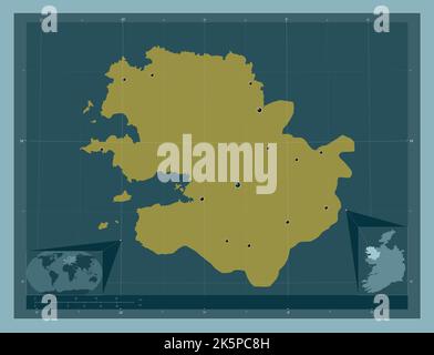 Mayo, county of Ireland. Solid color shape Stock Photo - Alamy