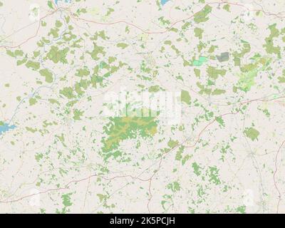 Offaly, county of Ireland. Open Street Map. Locations and names of ...