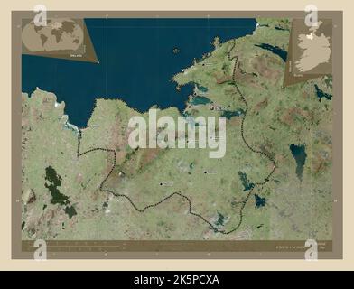 Sligo, county of Ireland. High resolution satellite map Stock Photo - Alamy