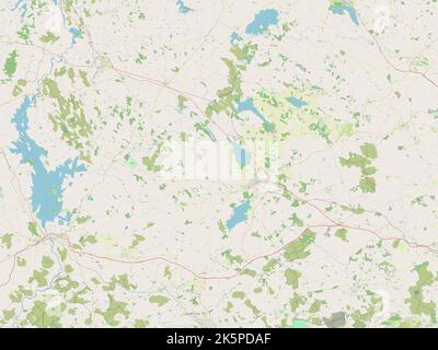 Westmeath, county of Ireland. Open Street Map. Locations and names of ...