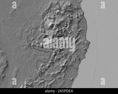 Wicklow, county of Ireland. Elevation map colored in wiki style with ...