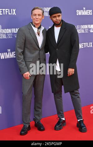 Matthias Schweighofer and Elmi Rashid Elmi attend the film premiere for ...