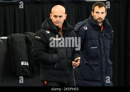 HEERENVEEN, NETHERLANDS - OCTOBER 9: Dave Versteeg, Niels Kerstholt ...