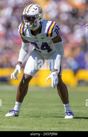 LSU cornerback Jarrick Bernard-Converse catches during LSU Pro Day on ...