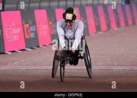 Catherine Debrunner, (SUI) of Switzerland wins the womens Wheelchair ...