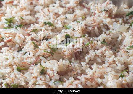 Rice from Carreteiro texture- Typical food from southern Brazil, made ...
