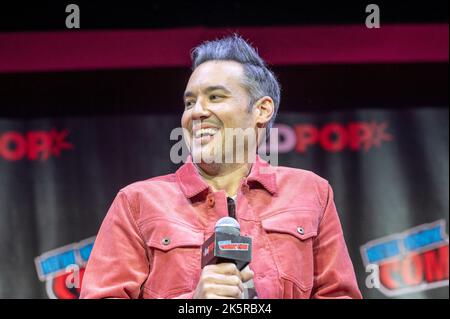 Eric Appel speaks onstage at Let's Get WEIRD panel during New York ...