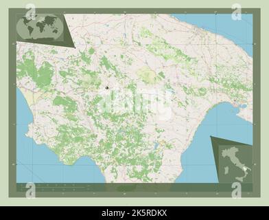 Basilicata, region of Italy. Open Street Map Stock Photo - Alamy