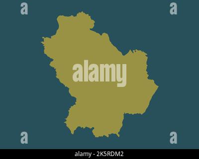 Basilicata, region of Italy. Solid color shape. Locations and names of ...