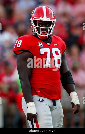 Georgia defensive lineman Nazir Stackhouse (78) woorks against Ball ...