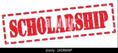 SCHOLARSHIP text written on red round stamp sign Stock Photo - Alamy