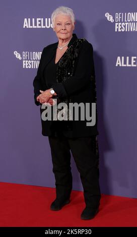 Judi Dench attending the Allelujah Premiere as part of the 66th BFI ...