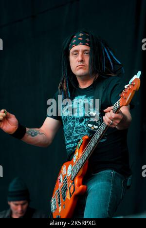 Robby Takac, bass player of the Goo Goo Dolls performed a live concert ...