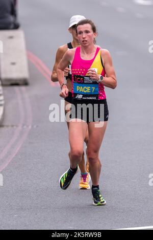 Pacemaker Pace 3 running in the TCS London Marathon 2022 Elite Women ...