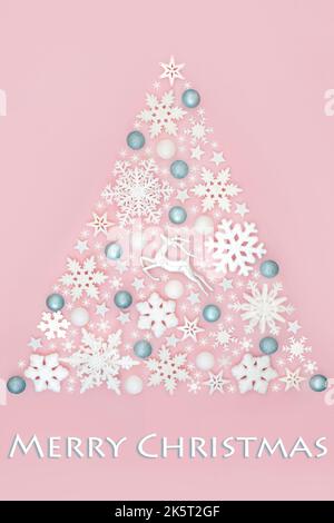 Fantasy Christmas reindeer, snowflake and tree bauble decoration ...