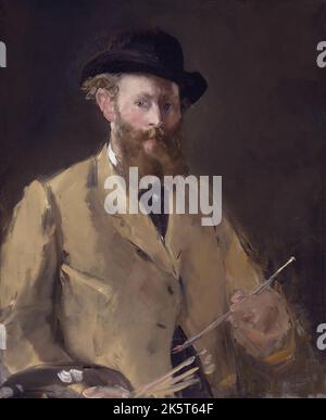 Self portrait of Edouard Manet (1832-1883), French modernist painter ...