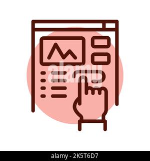 Streaming platform subscription black line icon. Online promotion ...