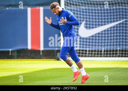 Neymar Jr #10 of PSG during the UEFA Champions' League football match ...