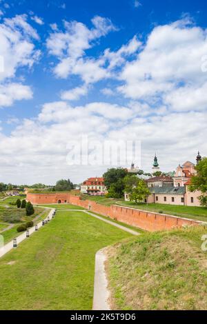 Surrounding city wall of historic city Zamosc, Poland Stock Photo - Alamy