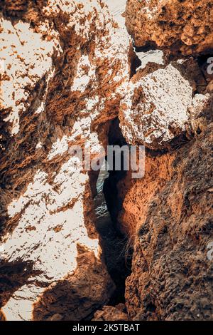 Rock formations in a cave under New Mexico in Carlsbad Caverns National ...