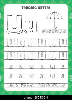 Trace letters of English alphabet and fill colors Uppercase and lowercase P. Handwriting ...