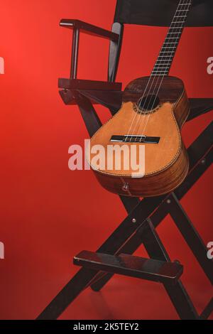 View of a Cuatro Venezuelan, Latin American musical instrument ...