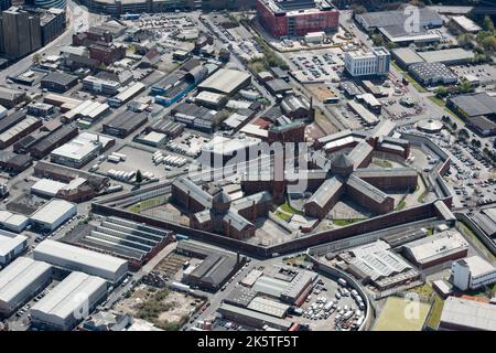 aerial view of HMP Manchester Strangeways Prison, UK Stock Photo - Alamy
