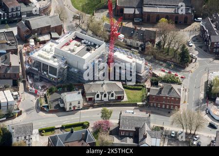 The Shakespeare North Playhouse under construction and Prescot High ...