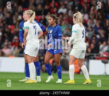 LONDON ENGLAND - OCTOBER 07: Alyssa Thompson of USA making her Debut ...