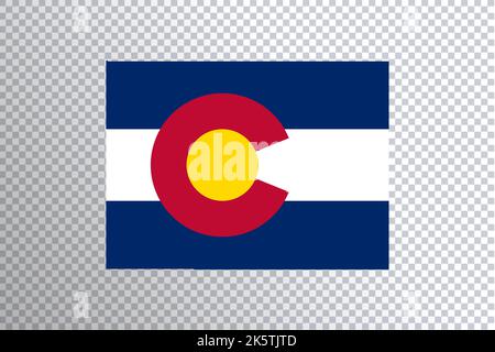 Colorado state flag, Colorado flag transparent background Stock Photo ...