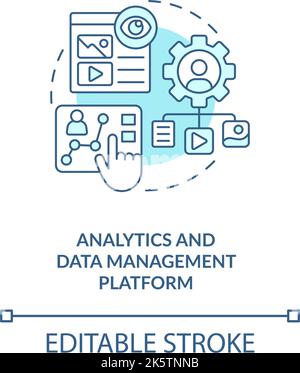 Predictive analytics turquoise concept icon Stock Vector Image & Art ...