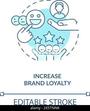 Increase brand loyalty concept icon Stock Vector Image & Art - Alamy