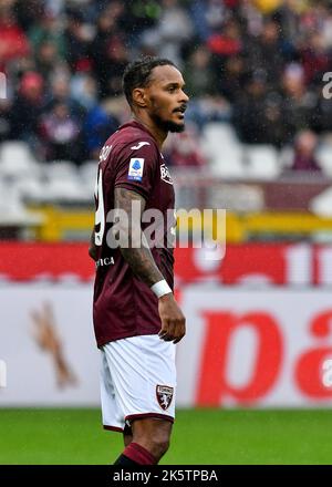 Valentino Lazaro of Torino Fc looks on during the Serie A football ...