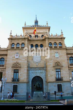 Facade of the Military Cavalry Academy in Valladolid Castile and Leon ...