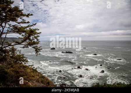 Rugged shore line of Northern California Stock Photo - Alamy
