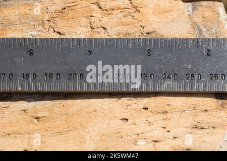 Centimeter on the white background, milometers and inches, sizes Stock ...