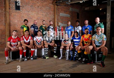 Cook Islands Rugby League World Cup 2021 squad. Pictured at their base ...