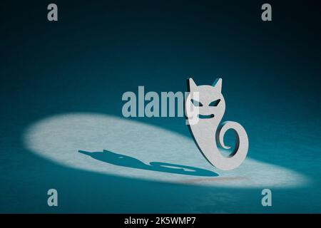 Beautiful abstract illustrations Halloween ghost symbol icon on a dark ...