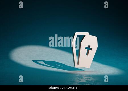 Beautiful abstract illustrations Halloween RIP symbol icon on a dark ...