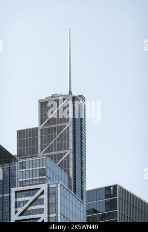 Dense high-rise facades with modern architectural design, modern ...